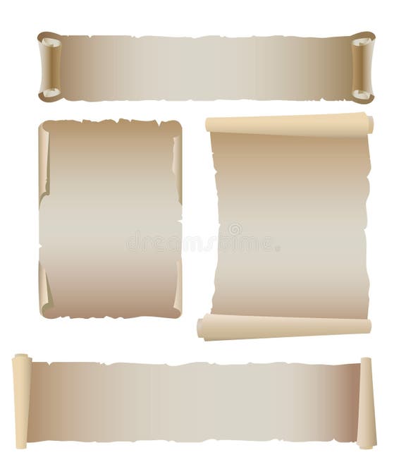Old banner template set stock illustration. Illustration of manuscript ...