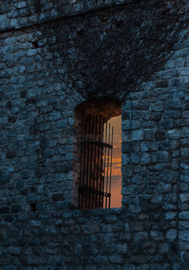 Old Bar Fortress in Front of a Mountain Range, Montenegro Stock Image ...