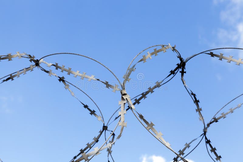 Old barbed wire stock image. Image of base, clear, pattern - 80302227