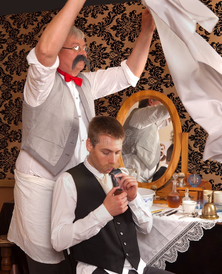 Old barber shop stock image. Image of coiffure, hairdresser - 21695605