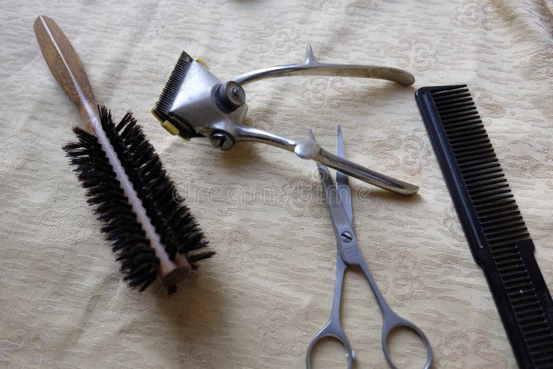 Barber tools stock photo. Image of fashion, wooden, vintage - 100378496