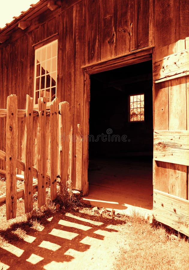 Open Barn Door stock image. Image of door, farms, barndoor - 8744403