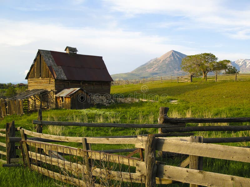 Old Barn stock photo. Image of peaks, nature, barnyard - 2496454