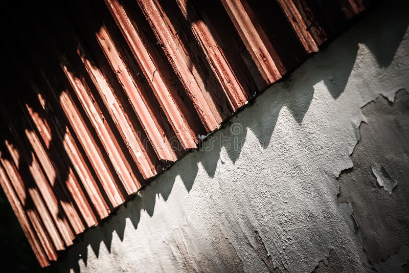 Old Barn in Early Morning Sunlight Stock Photo - Image of shadow ...
