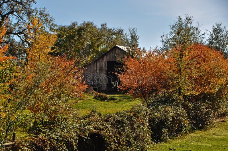 Old Barn in the fall stock image. Image of landscape - 27845985