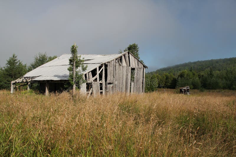 Old Barn in field stock photo. Image of trees, blue, roof - 21717842