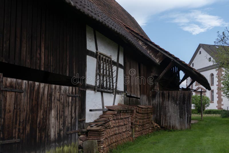 Old Barn in Freiburg stock image. Image of historic - 353510239