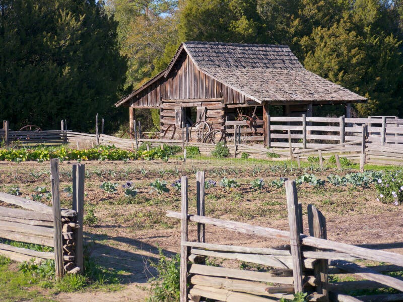 Old Barn with Garden stock image. Image of landscape - 22900807