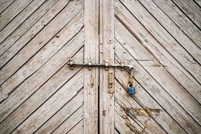 Old Barn Gate. Wooden Rustic Gate for a Warehouse, Stable or Barn Stock ...