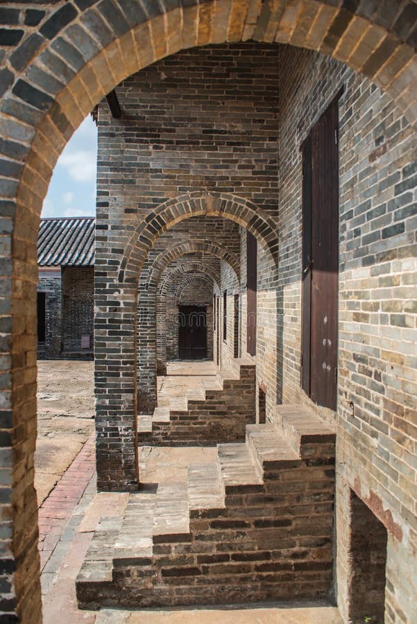 Old Barn House Built of Bricks Stock Photo - Image of grain ...