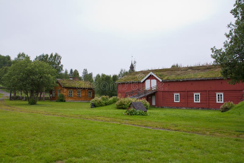 Old Norwegian Traditional House Stock Image - Image of farm, norwegian ...