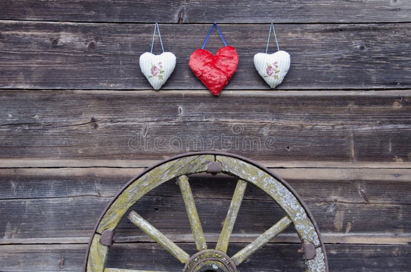 Carriage Wheel on Tree for Stork Nest Stock Image - Image of carriage ...