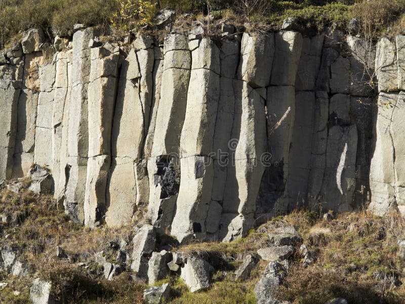 Old Basalt Quarry in the Ore Mountains Stock Photo - Image of mountains ...