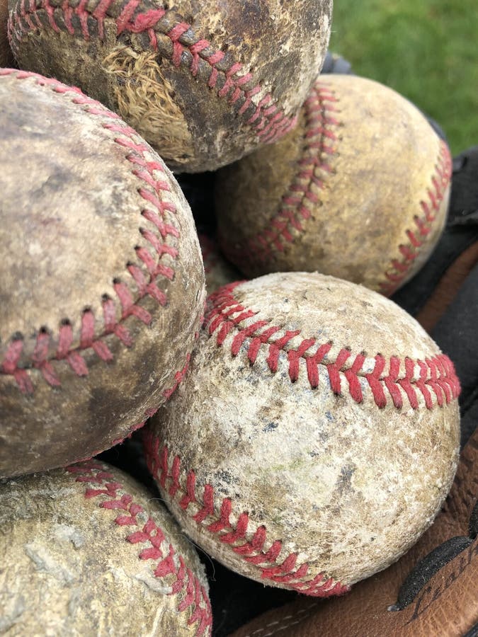 Old baseballs stock photo. Image of baseballs, sport - 149325992