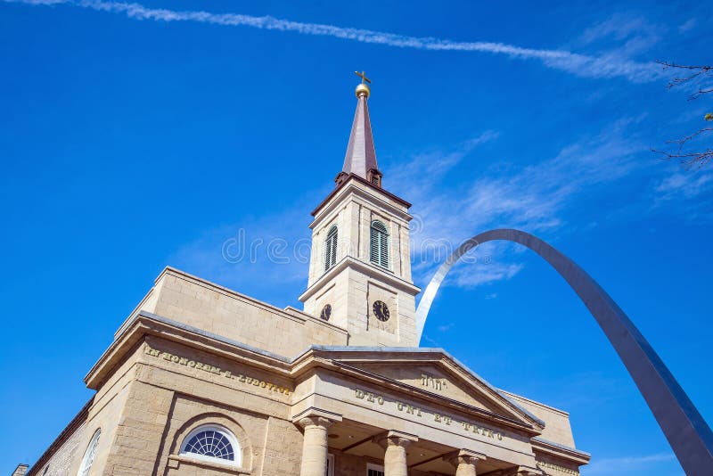 The Old Basilica Cathedral St. Louis Stock Image - Image of monument ...