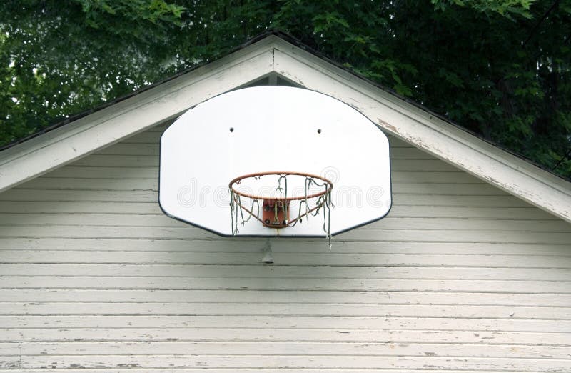 Old Basketball Hoop stock image. Image of broken, dirty - 10588649