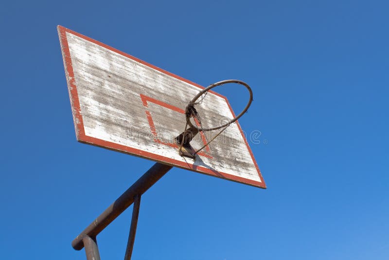 Old basketball hoop stock image. Image of game, sport - 23936743