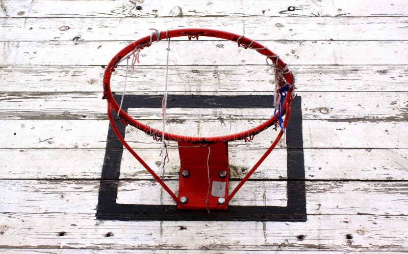 Old basketball hoop stock image. Image of equipment, street - 29248827