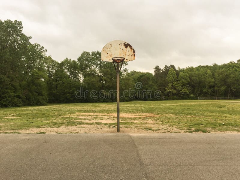 Old Basketball Hoop stock photo. Image of competition - 93002410