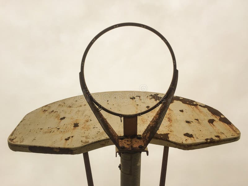 Old Basketball Hoop stock photo. Image of hoop, goal - 93004162