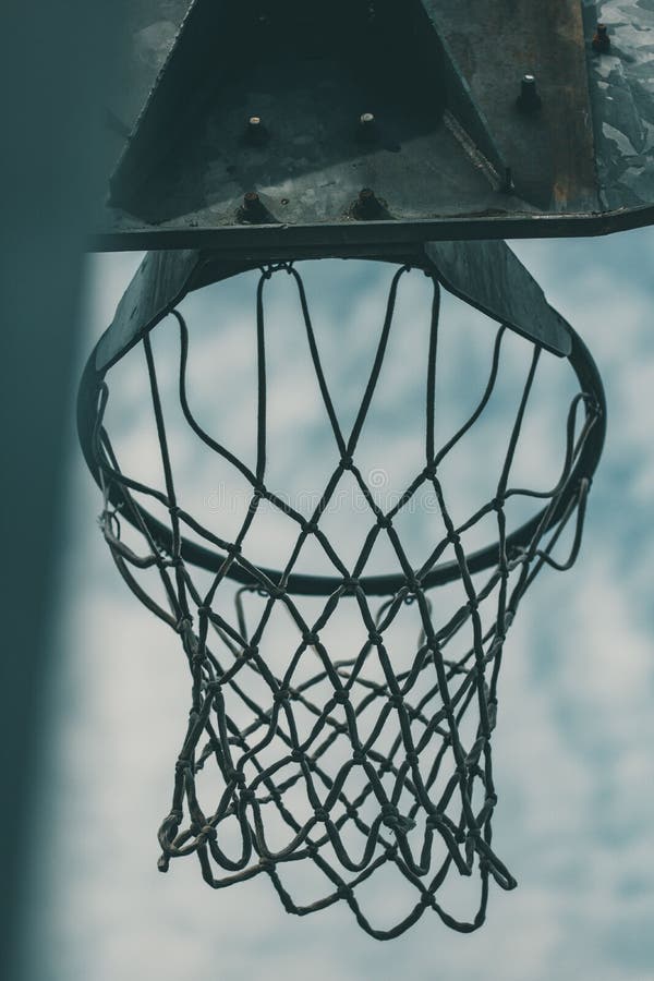 Old Basketball Hoop at the Playground Stock Image - Image of ring, play ...