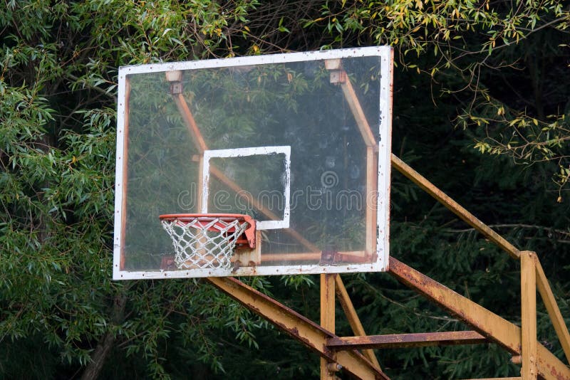 Old basketball ring stock image. Image of weathered, metal - 35553185