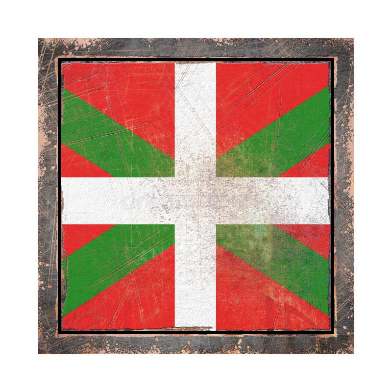 Old Basque country flag stock illustration. Illustration of icon ...