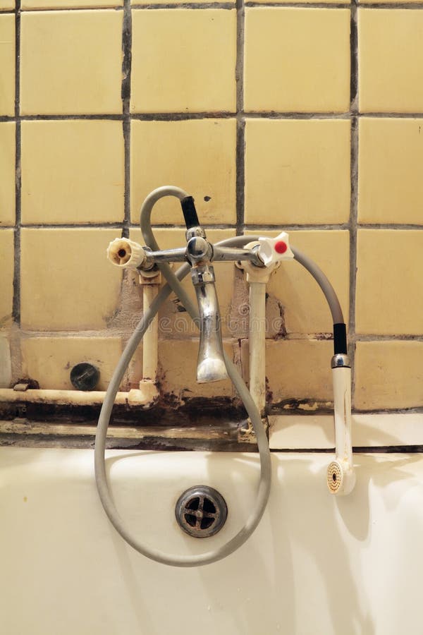 Old bath stock image. Image of unhygienic, stone, mixer - 20895581