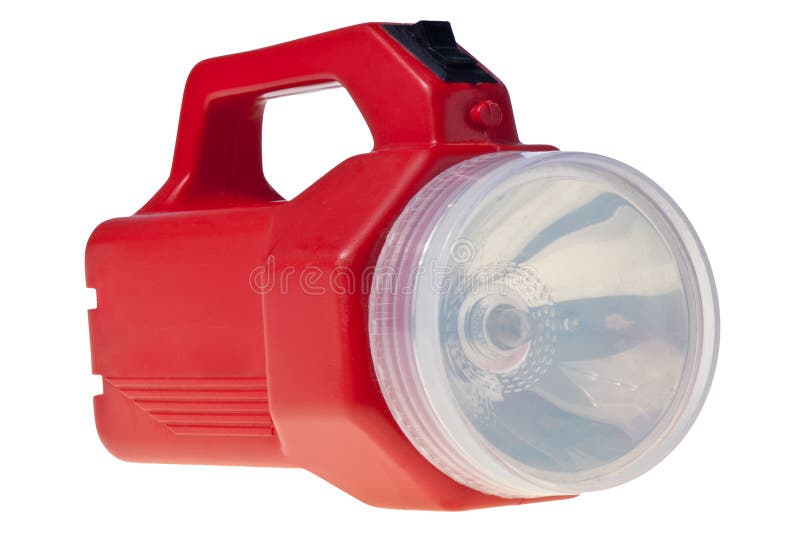 Battery torch light stock image. Image of plastic, switch - 11952427