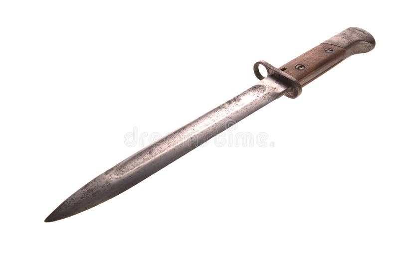 Old bayonet stock photo. Image of knife, isolated, steel - 3303506