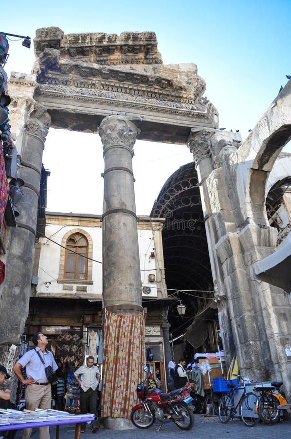 Old Bazaar in Damascus before the War Editorial Photography - Image of ...