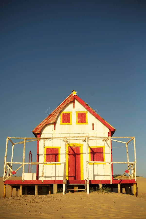 Old beach house stock image. Image of entrance, blue - 26341497