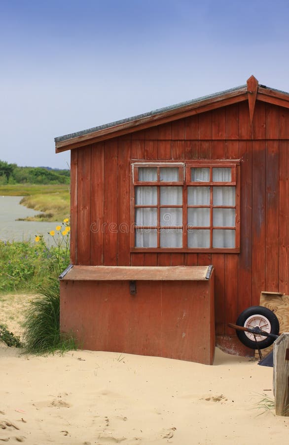 Old Beach Hut stock photo. Image of building, architecture - 20498662