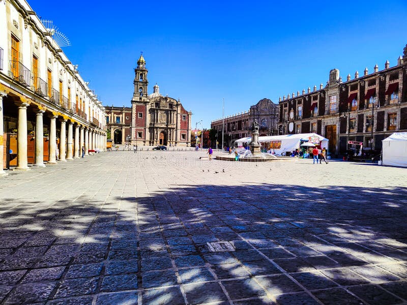 Old Beatiful Square in Centre of Mexico City Editorial Photo - Image of ...