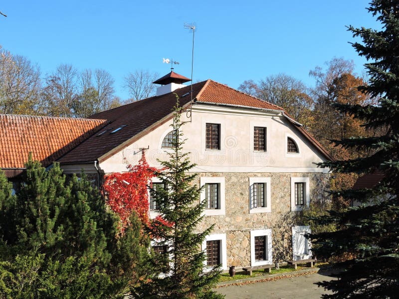 Beautiful Old Home, Lithuania Stock Image - Image of windows, building ...