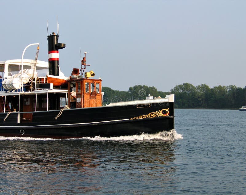 Old beautiful steam boat stock image. Image of tourism - 4717731