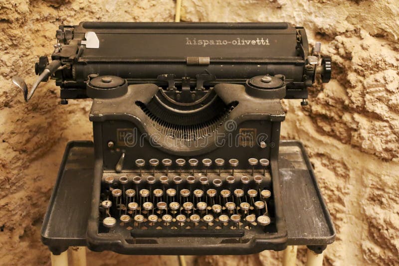 Old and Beautiful Vintage Olivetti Typewriter Editorial Stock Image ...
