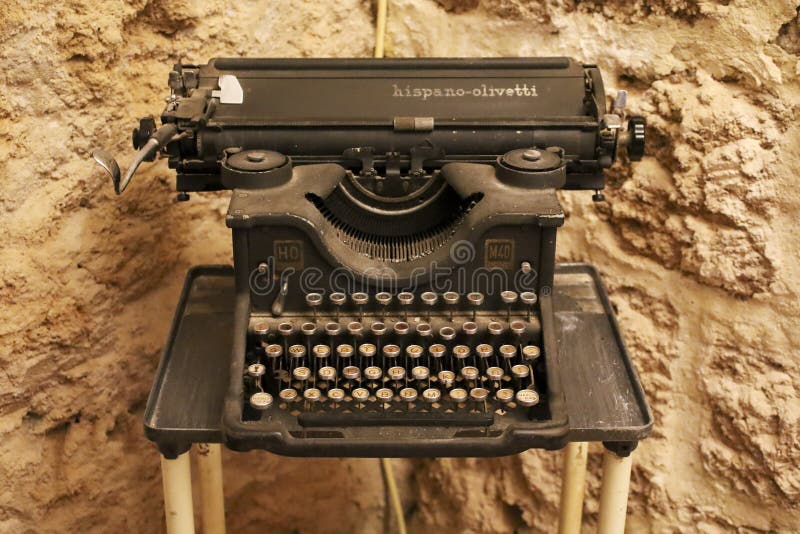 Old and Beautiful Vintage Olivetti Typewriter Editorial Image - Image ...