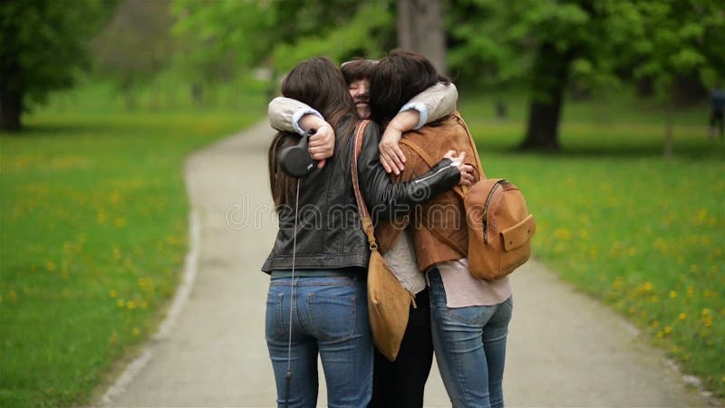 Mom And An Adult Daughter Or Two Sisters Are Having Fun During A Winter