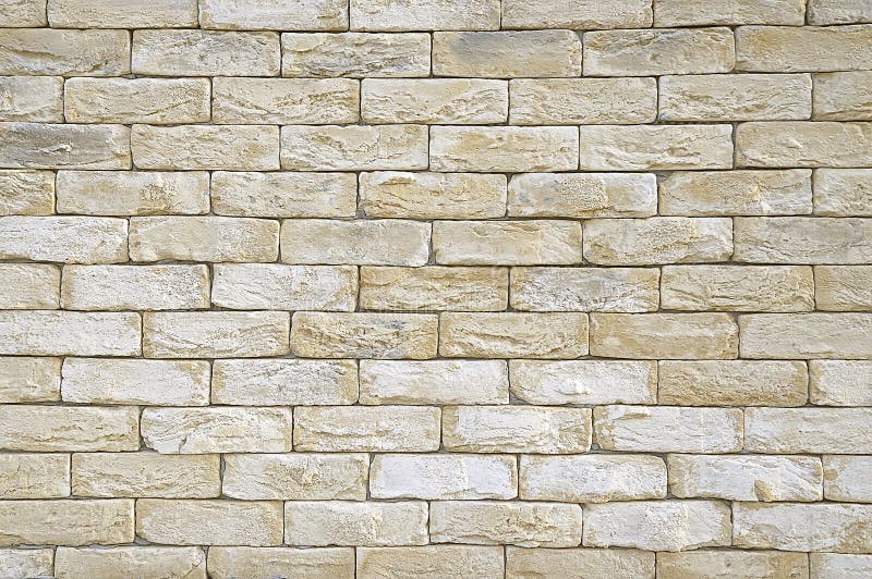 Old Beige Brick Wall Texture Stock Image - Image of street, stonewall ...