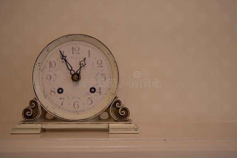 Old beige clock stock photo. Image of brown, retro, style - 92812004