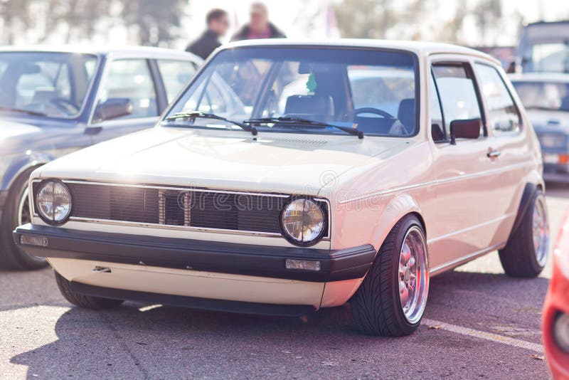 Beige hatchback stock photo. Image of small, lifestyle - 8011434