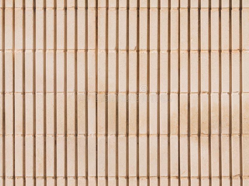 Old Beige Wall of Concrete Blocks Stock Photo - Image of dark, urban ...