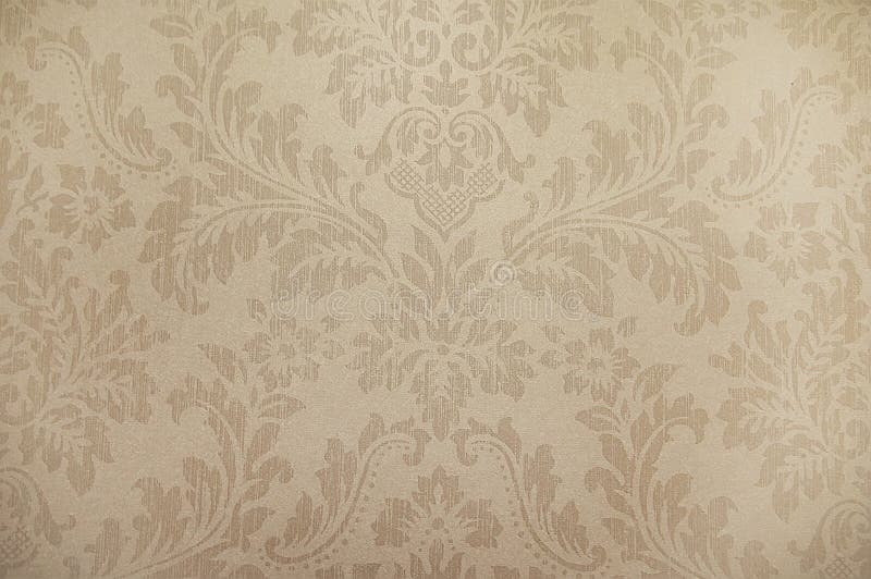 Old Beige Wallpaper Background Texture Stock Image - Image of pattern ...