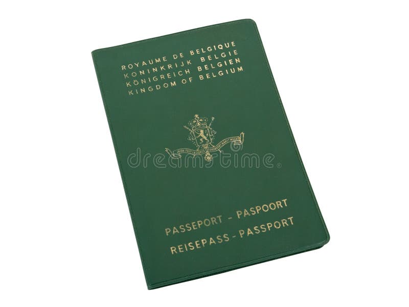 Old Belgian passport stock image. Image of blank, paper - 12643579