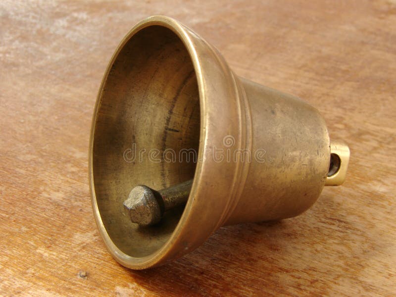 Old bell stock photo. Image of retro, alarm, copper, ring - 4255476