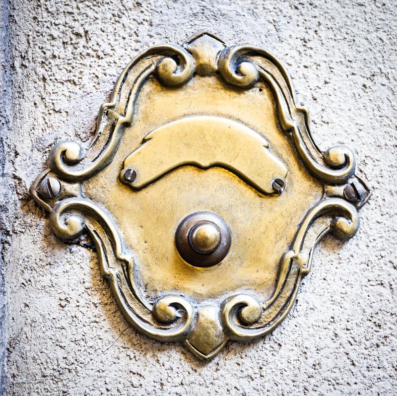 Old bell button stock image. Image of luxury, nameplate - 27939359