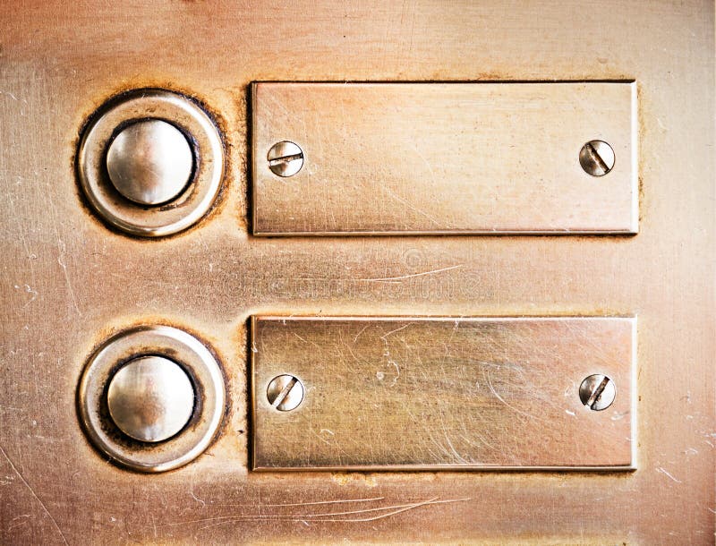 Press Button Old Vintage Door Bell Stock Image - Image of antique ...