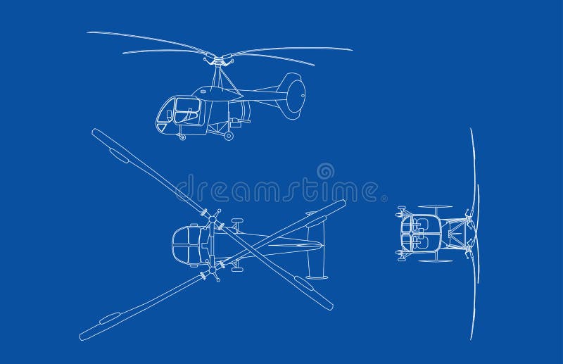 Old Bell Helicopter stock illustration. Illustration of fight - 11394745