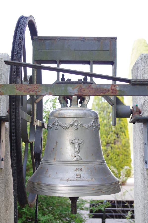The old bell. stock image. Image of flower, ripened, crucified - 91864823
